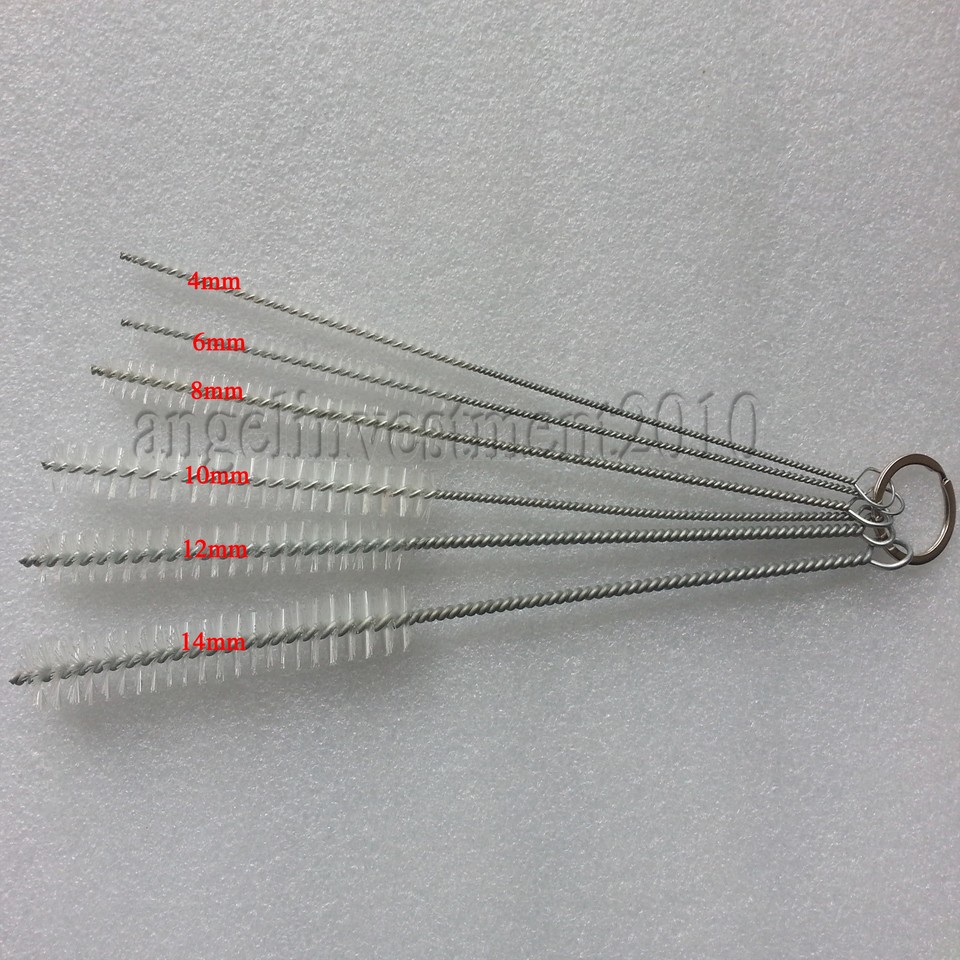 New 10pcs 12mm Nylon pipe brush Bottle brush Pipe cleaning Nylon tube ...