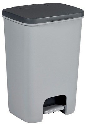 3253920760005 CURVER ESSENTIALS WASTE BIN 40L /GREY/ GRAPHITE CURVER ...