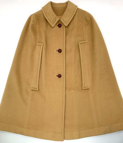 Vintage Pendleton Virgin Wool Collared Cape Coat Golden Beige One Size ...
