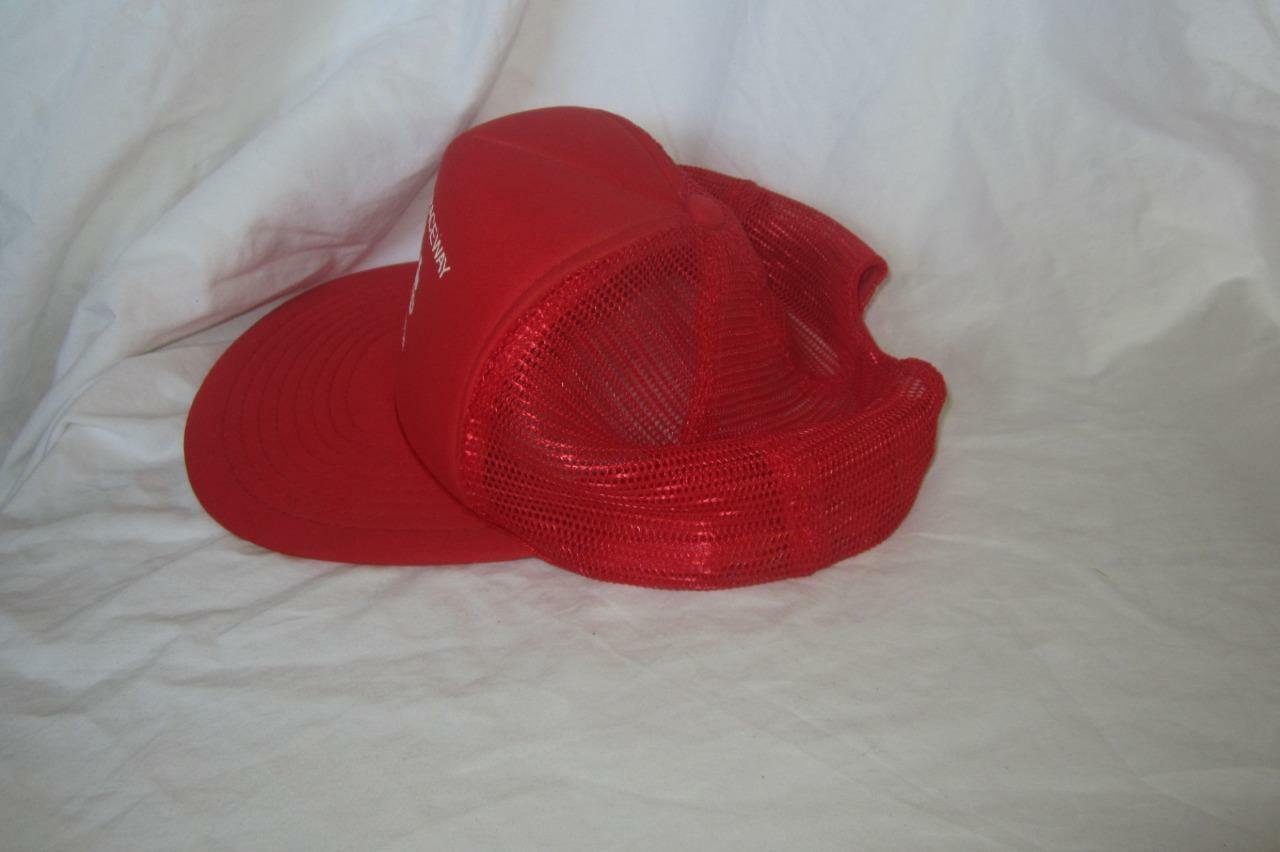 RARE Ben White Raceway Mesh Trucker Hat Cap Red Snapback Harness Horse ...