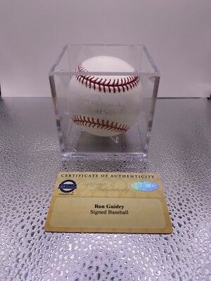Ron Guidry New York Yankees Autograph Baseball Steiner | eBay