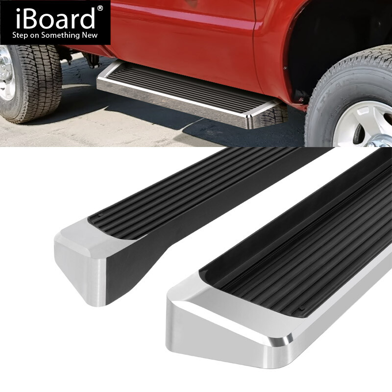 Running Board Style Side Step 6in Silver Fit Ford F250/F350 Regular Cab ...