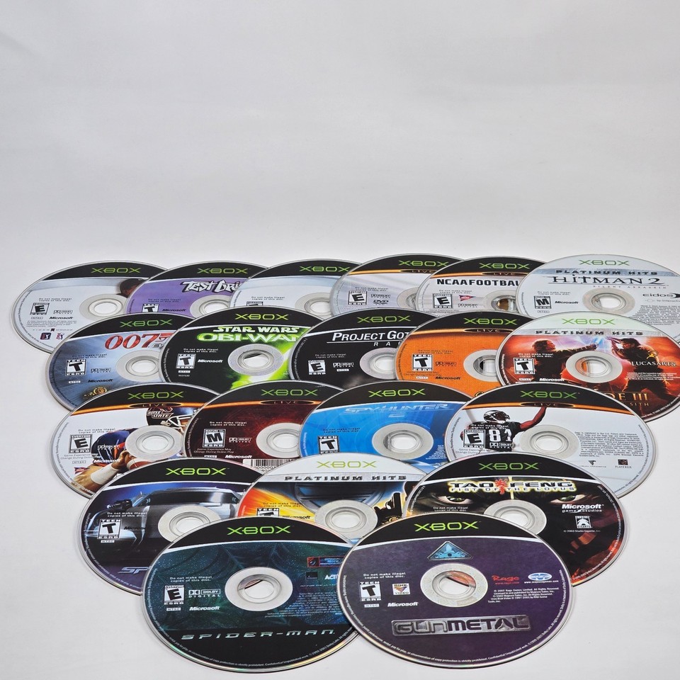 Lot of 100x Loose Original Xbox Discs LOT D (UNTESTED) Some will need ...