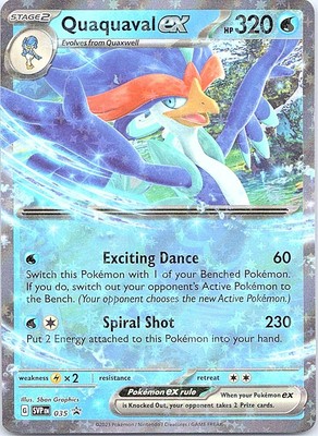 Quaquaval EX SVP035 Black Star Promo Scarlet & Violet Ultra Holo ...