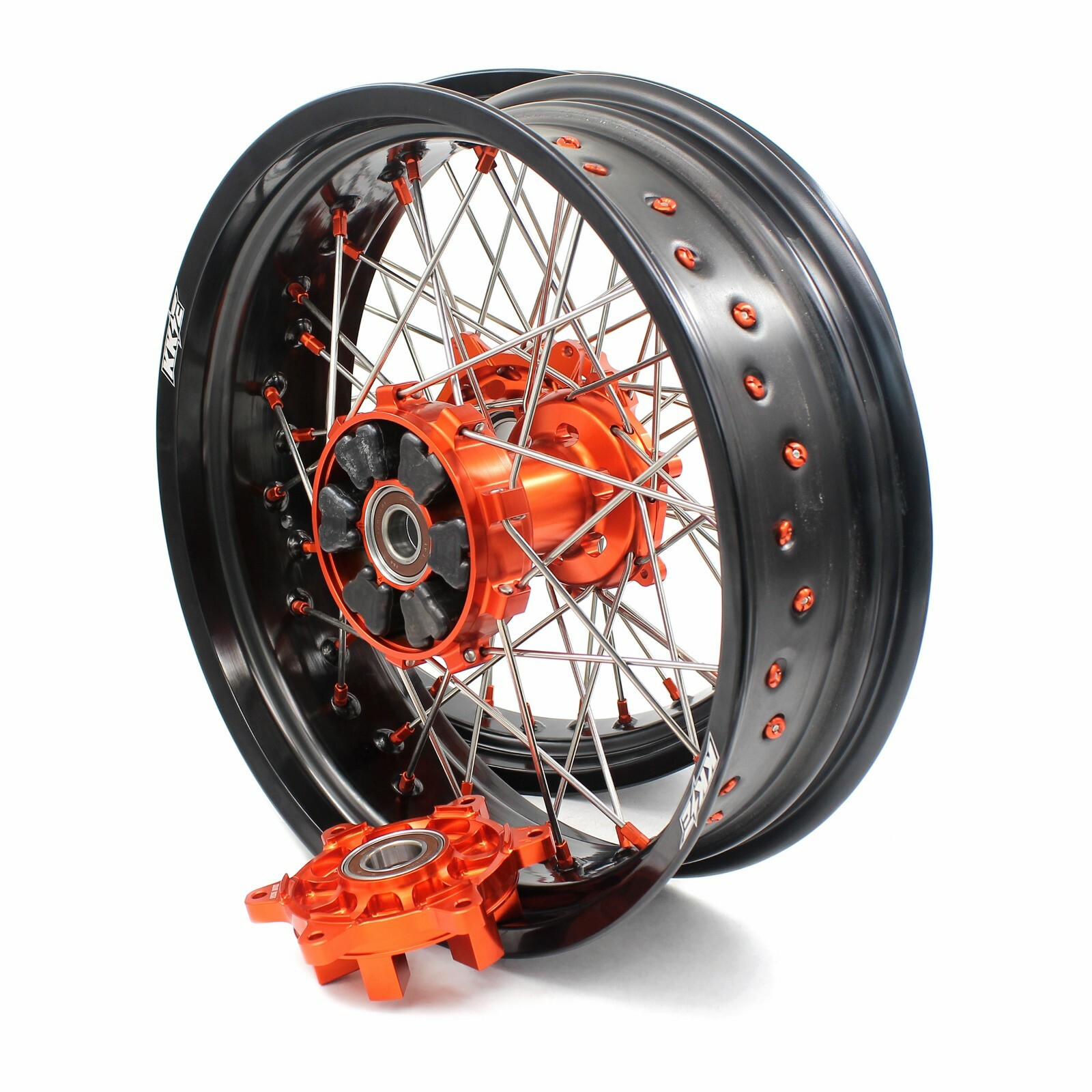 KKE 17 Inch CUSH Drive Supermoto Wheels Fit KTM 690 SMC Enduro R ...