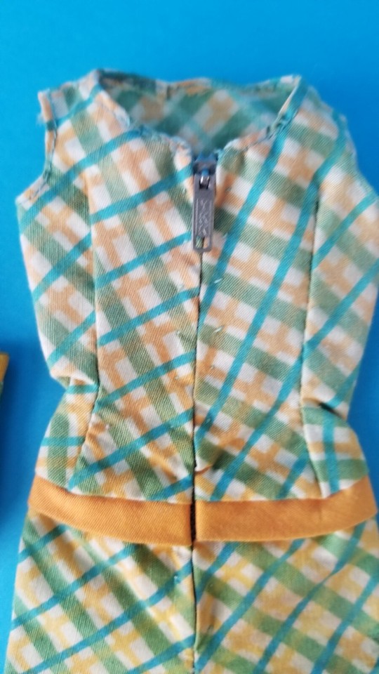 Vintage Barbie Francie Color Magic Fashion Designer 4040 PLAID DRESS ...