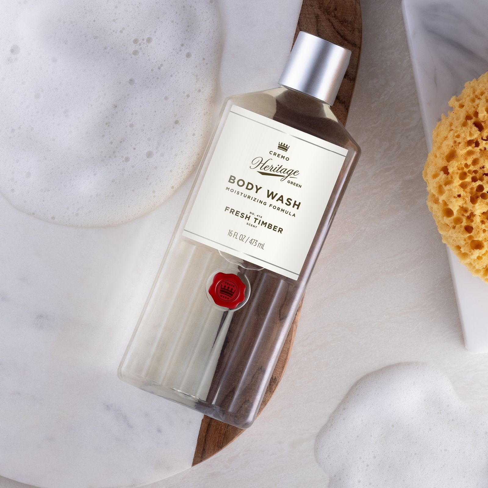 Cremo Moisturizing Body Wash 16 Oz, Heritage Green Fresh Timber Scent ...
