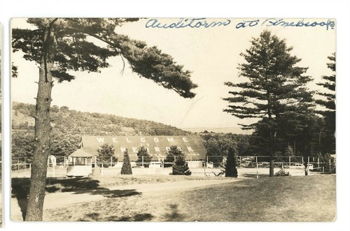RPPC Auditorium at PINEBROOK PA Monroe County Stroudsburg Real Photo ...