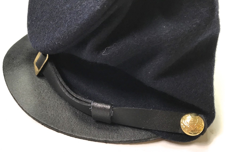 CIVIL WAR US UNION BLUE WOOL ENLISTED KEPI FORAGE CAP HAT-MEDIUM | eBay