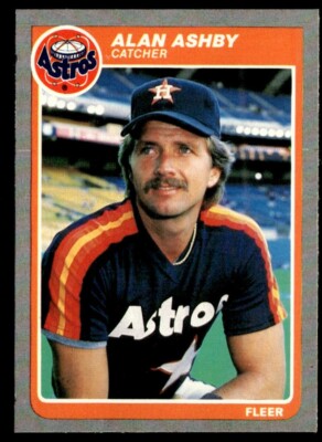 1985 Fleer #343 Alan Ashby Houston Astros | eBay