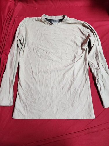 Dri-Duke Mens Moisture Control Long Sleeve Compression Shirt TAN Size ...