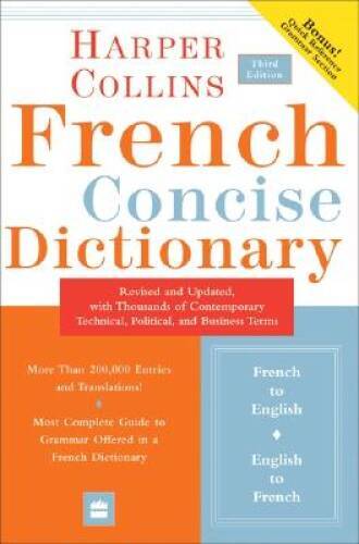 Collins French Concise Dictionary, 3e (HarperCollins Concise Dictio ...