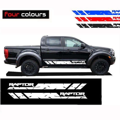 For Ford Ranger Raptor Vinyl Decal Sticker Graphics Kit Sport Side Door ...