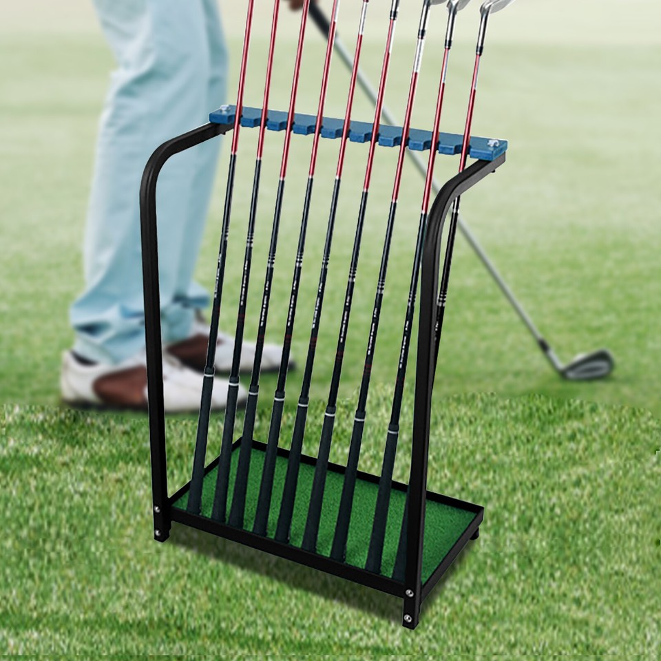 Golf Club Display Rack Metal Golf Putter Storage Organizer 9 Clubs ...