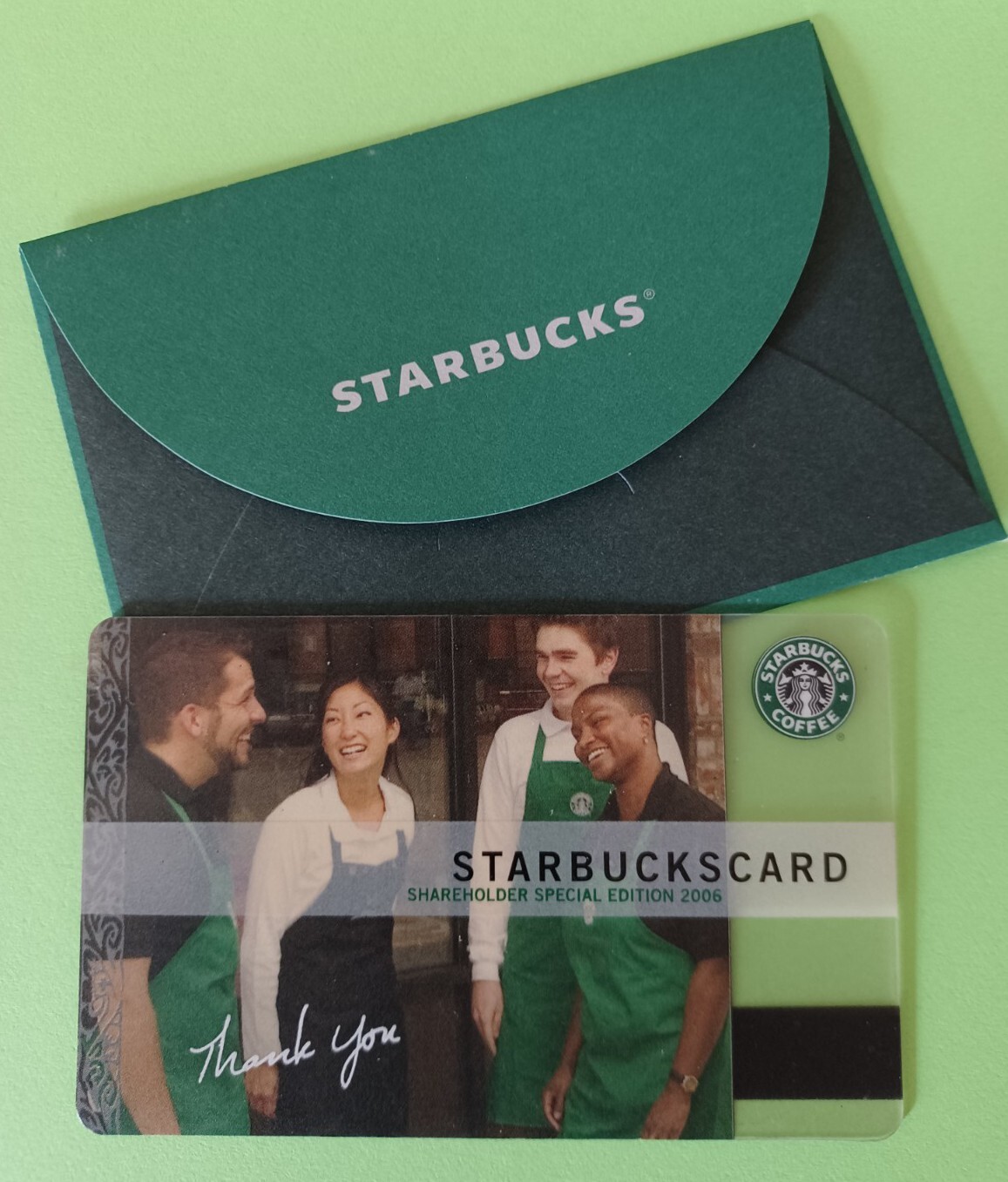 STARBUCKS CARD 2006" SHAREHOLDER SPECIAL EDITION" RARE~SOLID~PLUS ...