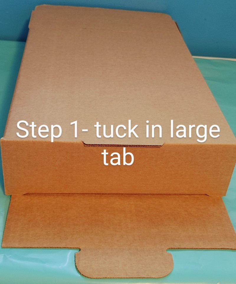 50 12x10x3 & 50 9x6x3 Boxes 100Pc Cardboard Corrugated Ship Tapeless ...