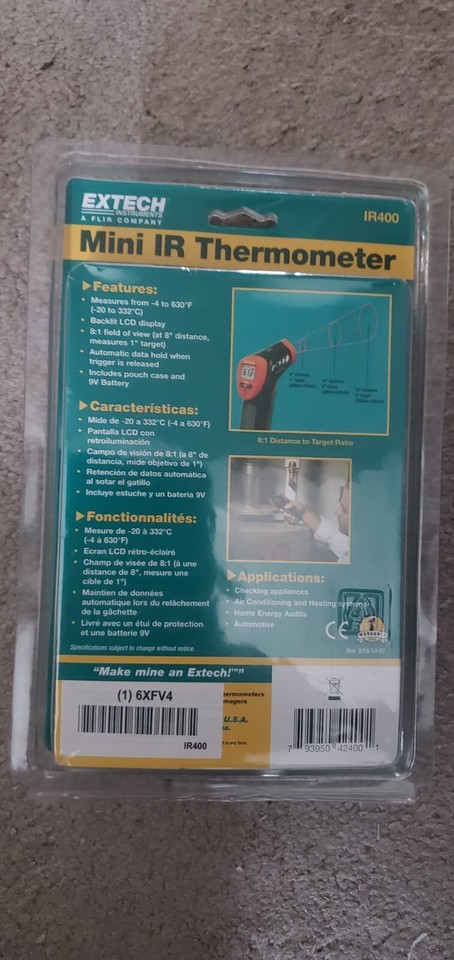 EXTECH IR400 Mini IR Thermometer | eBay