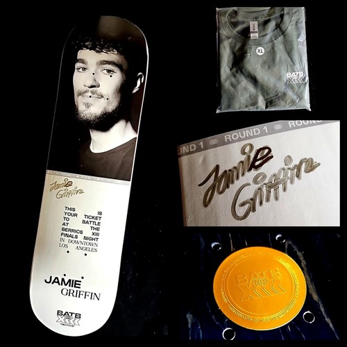 Jamie Griffin Signed BATB 13 Autograph Skateboard Deck + XL Berrics ...