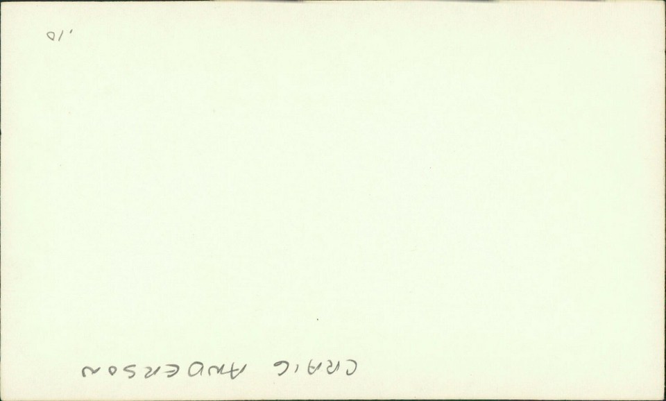 Craig Anderson New York Mets Signed 3x5 Card Debut 1961 | eBay