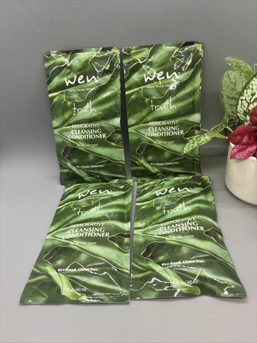 4 WEN Truth Restorative Cleansing Conditioner Travel Packet - 2 oz ...