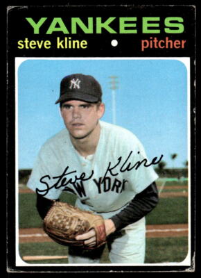 1971 Topps Steve Kline #51 New York Yankees Baseball Card | eBay