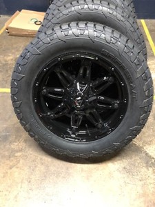 (5) 20x9 Fuel D625 Hostage 33" AT Wheel Tire Package 5x5 Jeep Wrangler ...