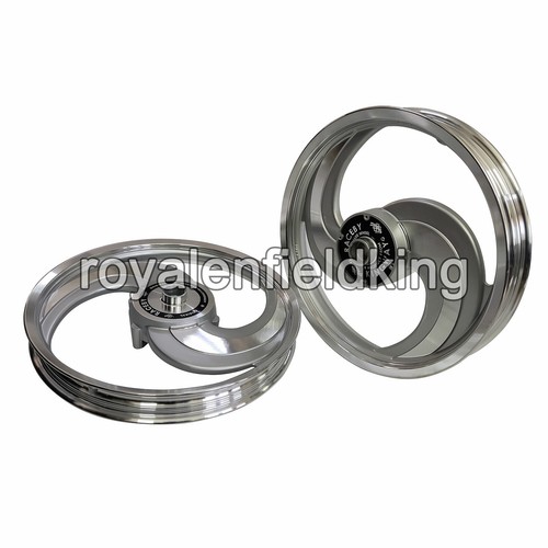 Fit For Royal Enfield Classic 350 500 Front & Rear Alloy Wheel Rims 3 ...