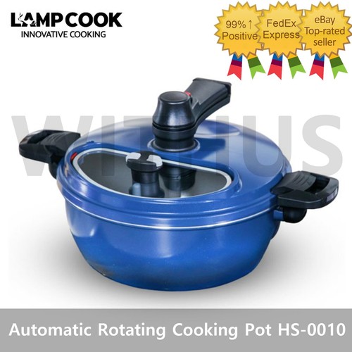 LAMP COOK HS-0010 Automatic Rotating Cooking Pot Camping Oven Korean ...