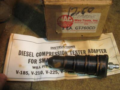 Mac Tools CT760CD Injector Compression Tester Adapter Cummins V VT | eBay