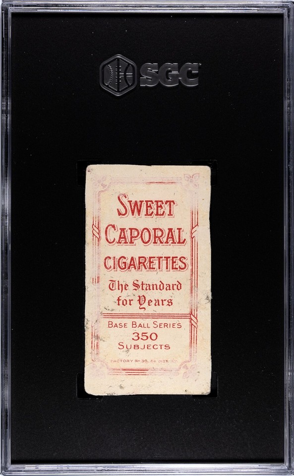RED AMES 1909-11 T206 Sweet Caporal 350/30 Portrait SGC Authentic ...