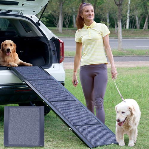 NAIZEA Extra Long Dog Step for Small Large Dog 250LB Folding Anti-Slip ...