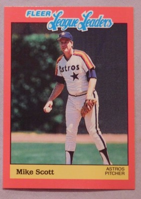 1989 Fleer League Leaders Mike Scott Houston Astros Baseball Card | eBay