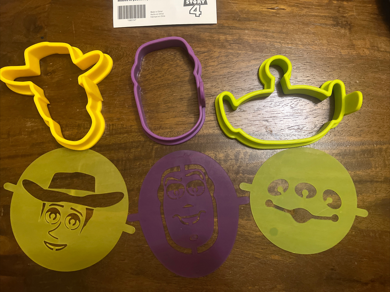 Pampered Chef Disney Pixar Toy Story Pancake Molds Stencils Woody Buzz Lightyear | eBay