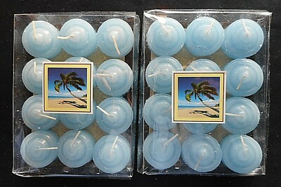 2 Boxes of 12 BLUE Scented Tea Lights (24 Tea Lights in total) | eBay ...