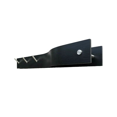ORGE Jazz Coat & Hook Rack Hanger Rail, Black Oak & Metal, New In Box ...