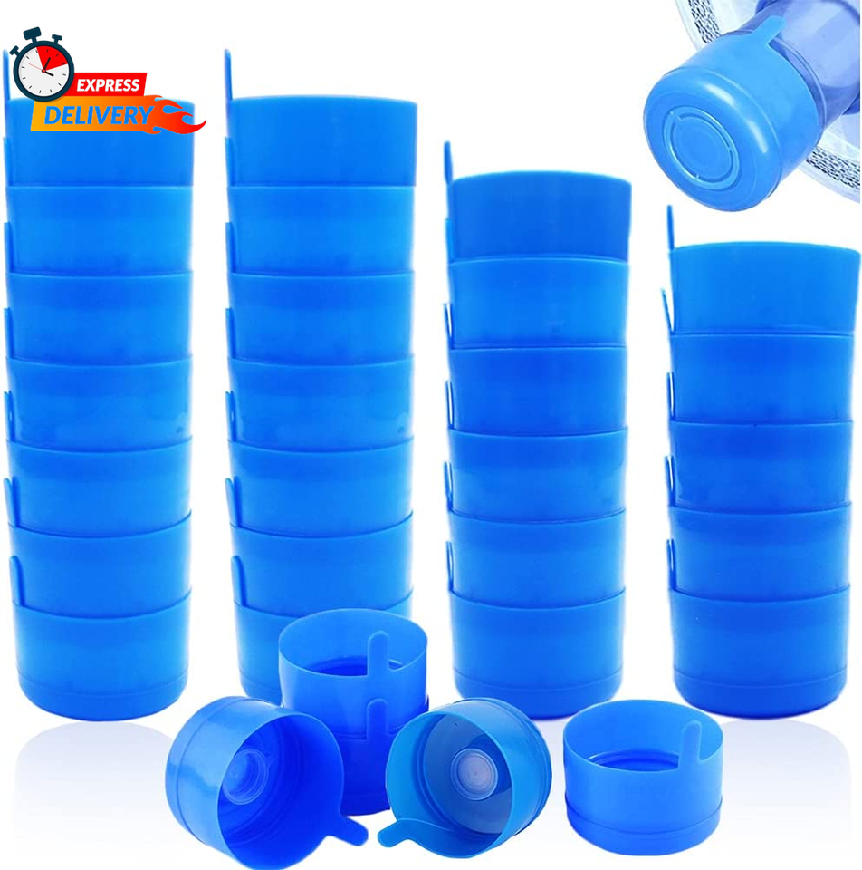 Qiuttnqn 30 Pack Gallon Water Bottle Caps,Non Spill Water Bottle Caps ...