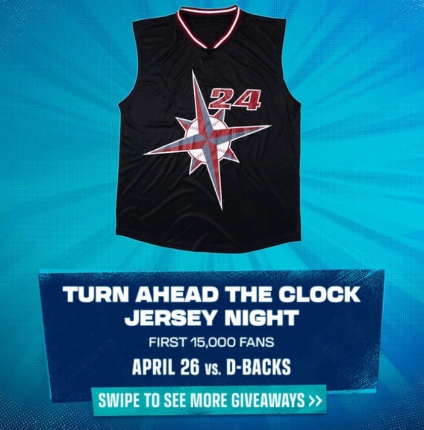 Seattle Mariners Turn Ahead The Clock Night Shirt Jersey 2024 SGA Shirt ...