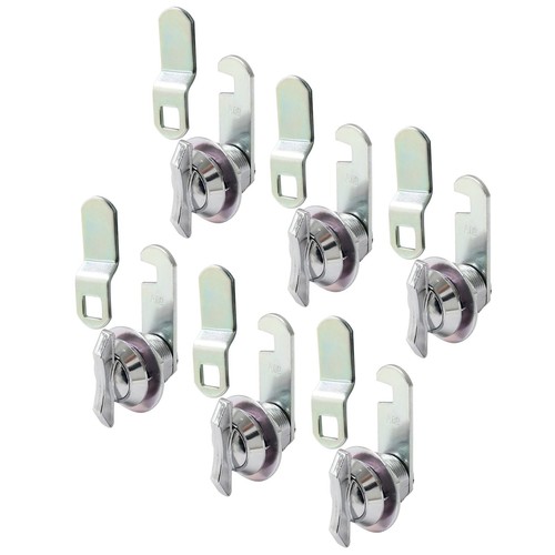 6 Pcs 5/8 Inch Thumb Operated Offset Cabinet Cam Lock, Keyless ...