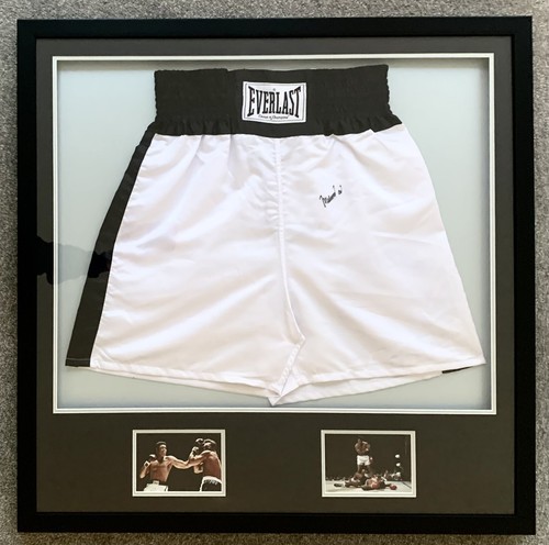 Rare Muhammad Ali Signed Boxing Shorts + COA + FRAMED AUTOGRAPH THE ...