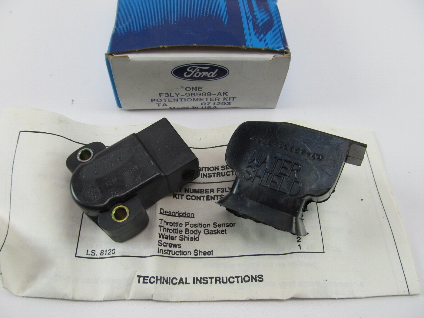 Genuine OEM Ford Throttle Position Sensor TPS For 1991-1994 Lincoln ...