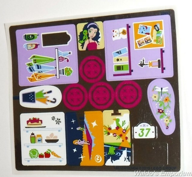 Lego Friends Sticker Sheet from Emma's House set 41095, New | eBay