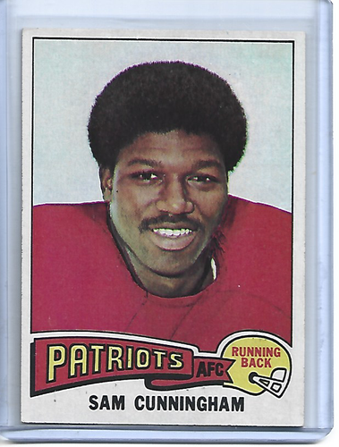 Sam Cunningham 1975 Topps Football Card #13-New England Patriots | eBay
