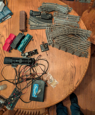 MARX O GUAGE TRAIN SET WITH TRACK CARS SWITCHES CONTROL PANEL | eBay