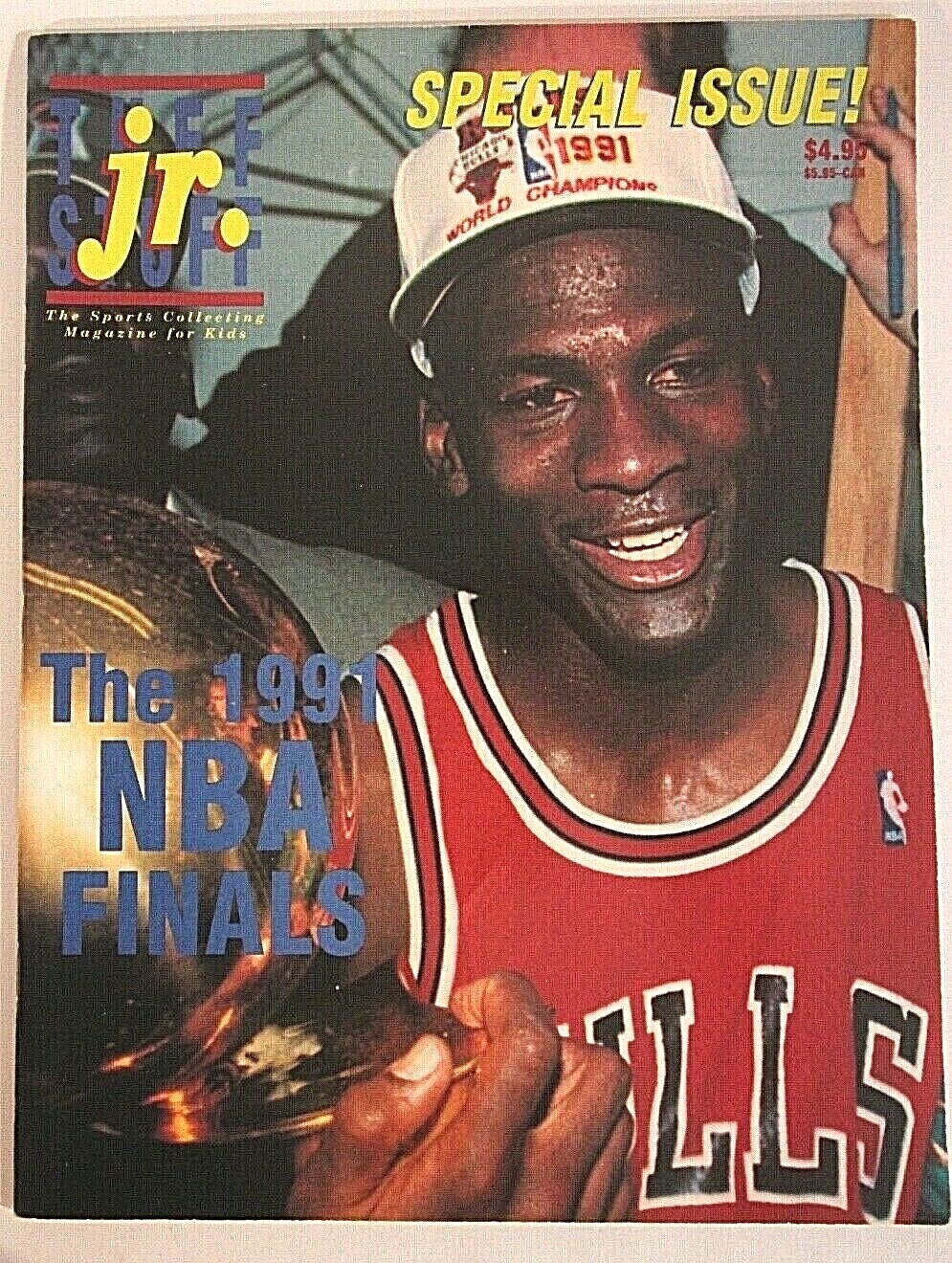 Michael Jordan 1991 NBA FINALS SPECIAL ISSUE Tuff Stuff Jr. Magazine ...