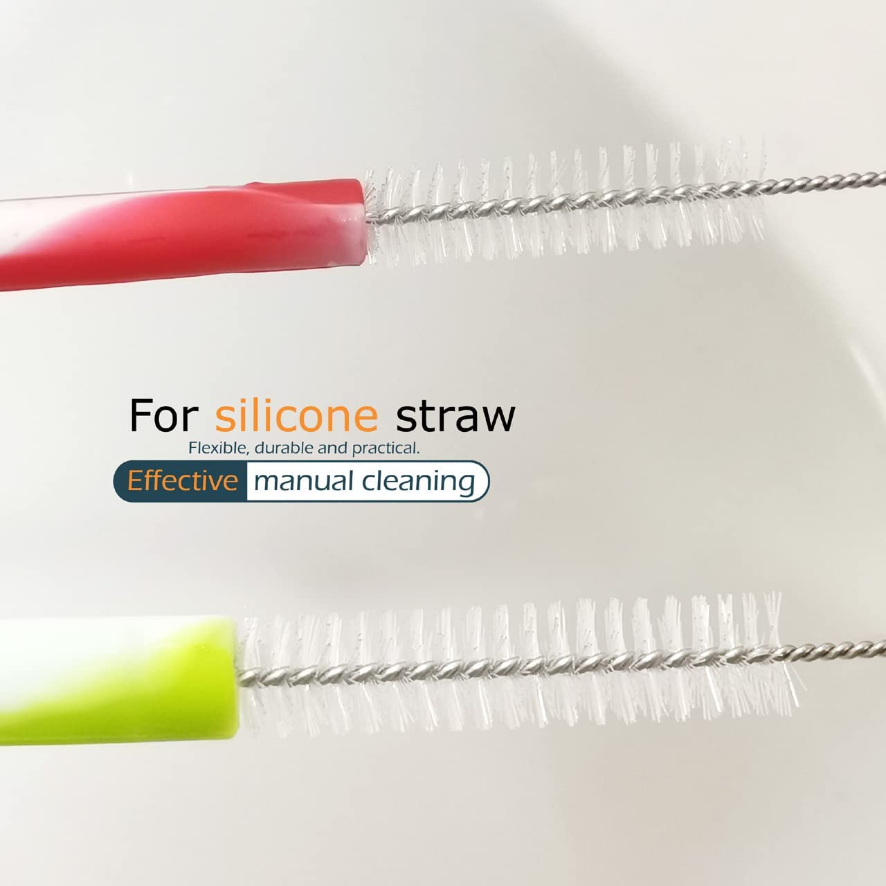 Drinking Straw Cleaning Brushes Set 15" Extra Long 10Mm Extra Wide Pipe ...