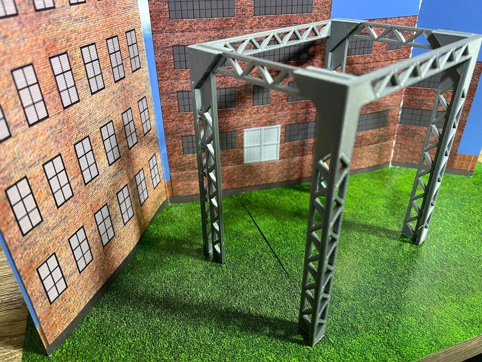 O Scale Four Sided Narrow Trestle Platform for Elevated Train Open ...