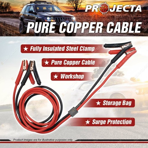 Projecta Workshop Booster Cables - Pure Copper Cable 1000Amp 6M Length ...
