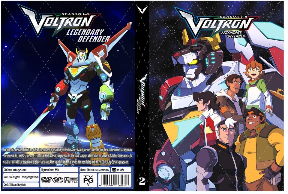 Voltron Legendary Defender Animated Series Season 1-8 Episodes 1-76 Eng ...