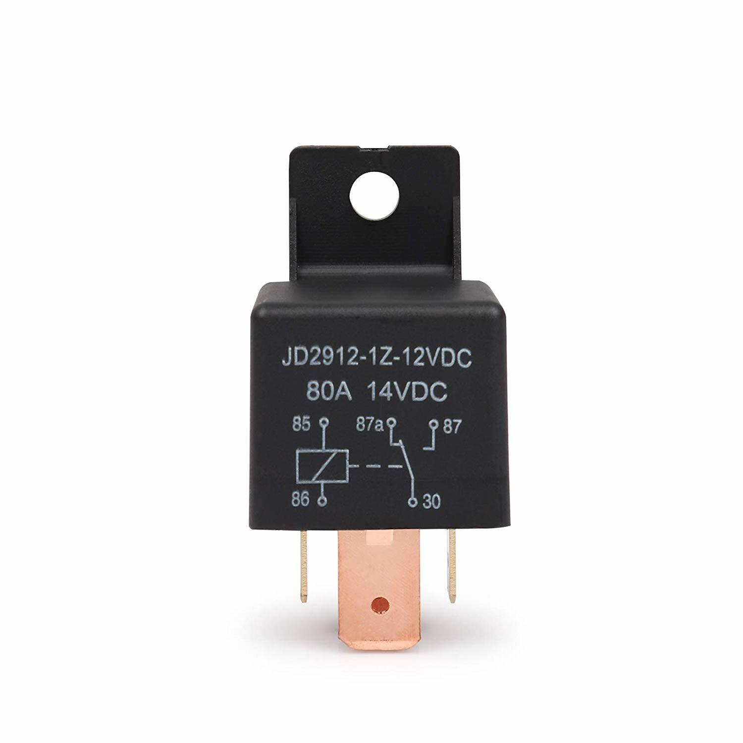 5-Pin JD2912-1Z-12VDC 80A 14VDC SPDT Truck Boat Car Relay 12V Switch (2 ...
