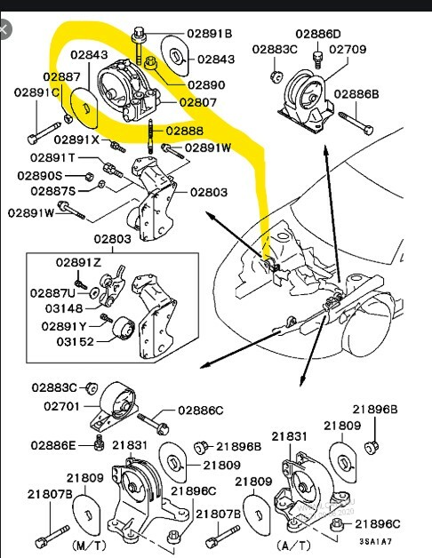 Engine Mount Bracket Mopar MR272199 for sale online | eBay